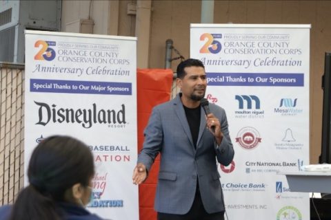 Dr. Victor Rios Inspires Corpsmembers - Orange County Conservation Corps